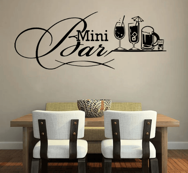 Sticker Mini Bar | Autocollant Mini Bar & chopedebiere.com