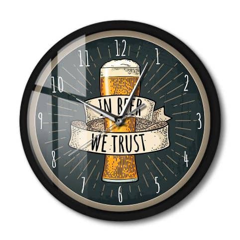 Horloge Murale In Beer We Trust | Horloge Lumineuse | Chopedebiere ...